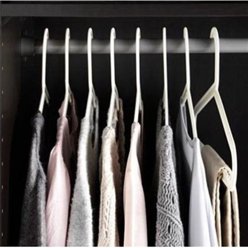 ikea hanger no trace hanger wardrobe black white clothes