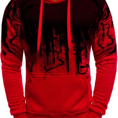 Mens 2025 AutumnWinter Splashed Ink Printed Casual Fashion H