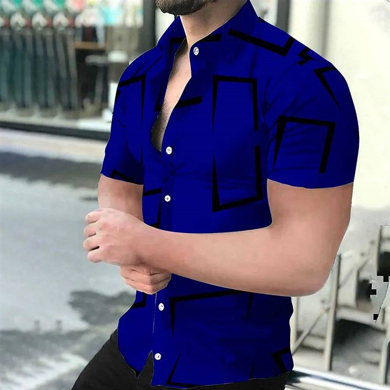 2023 New high quality Hawaiian Baroque short sleeve 3D print