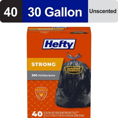 Strong Large Trash Bags 30 Gallon Heavy Duty Drawstring Unsc