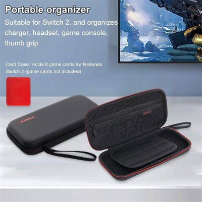 for Nintendo for Switch 2 Carrying Case with Tempered Glass