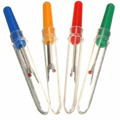 4pcs X Plastic Handle Seam Stitch Ripper Unpicker Thread Cut