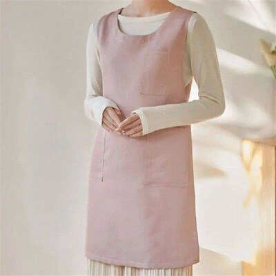Adjustable Waterproof Apron Solid Color Polyester Fiber