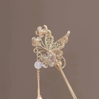 Classic Chinese Hair  Pins for Women Butterfly Flower Star F
