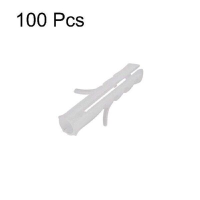 uxcell 100pcs 5mmX25mm Plastic Expansion Pipe Column