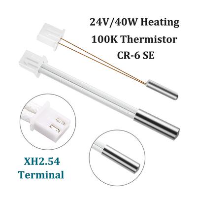 2pcs CR-6 SE 100K Thermistor Temperature Sensor XH2.54 Termi
