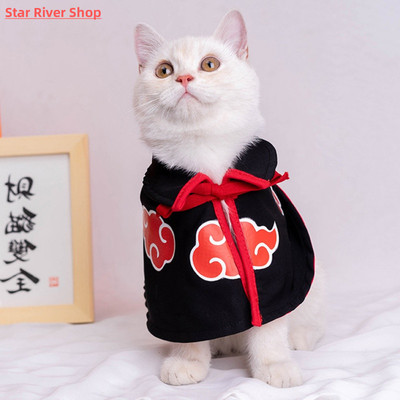 Funny Pet Dog Cat Cloak Cosplay Clothes Anime Halloween Cat