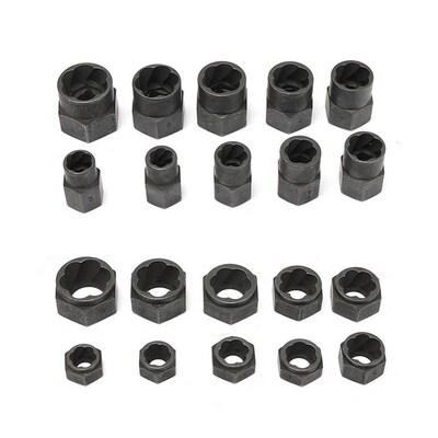 10Pcs/set Damaged Nut Bolt Remover Kit Nut Extractor Drillin