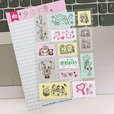 1Pc Kawaii Scrapbook Animal Deco ers Stationary Decorative e
