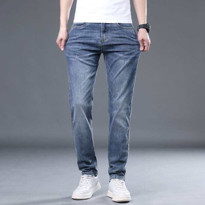 Spring Jeans Mens New Loose Straight Wear-resistant Spring