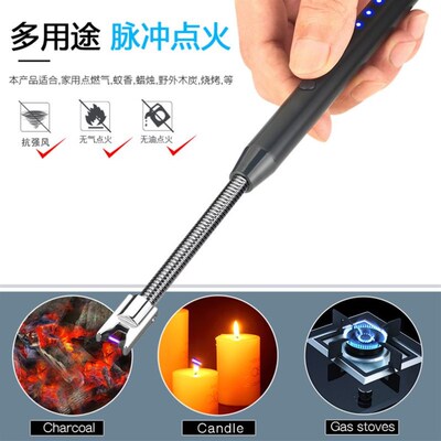 USB Electric Rechargeable Long Kitchen Lighter for Stove点火