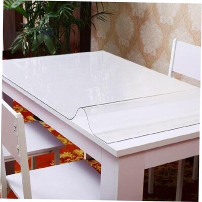 Waterproof PVC Table cloth Transparent Cover Mat Kitchen
