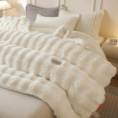 Fluffy Warm Blanket Duvet Insert Quilt Core Comforter Double