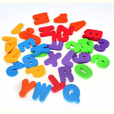 36Pcs/Set Alphanumeric Letter Bath Toy 3D Puzzle Baby Bath T