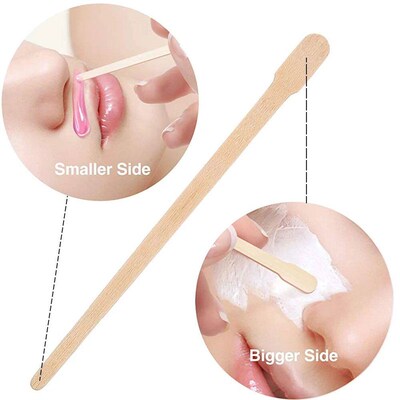 200/400pcs Waxing s Smooth Face Eyebrows Wax Spatulas Dispos
