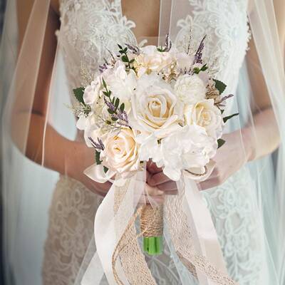 支新娘手捧花高级CXHS0514感娘婚礼仿瑰真花持玫伴手捧花婚纱摄影