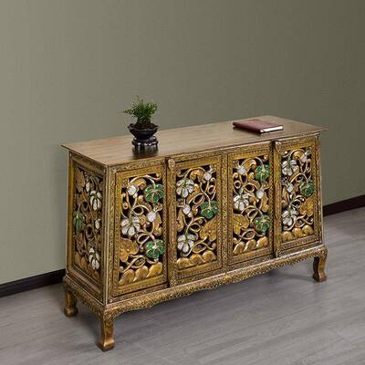 东南亚风15446格家具进隔玄关柜餐边门柜储柜子物实木门厅断鞋柜