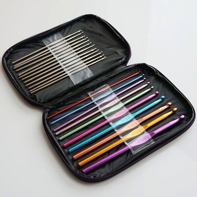 22pcs/Set DIY Craft Yarn Sewing Needle with Case Ergonomic A