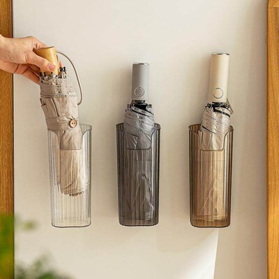Nacuan Wall-Mounted Umbrella Storage Rack, Simple Long Cylin