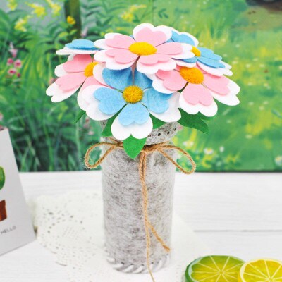 Nonwoven fabric carnation potted flower children creative
