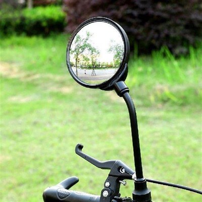 2/1pcs Bike Rear Mirror Bicycle Convex Mirror Rotation0