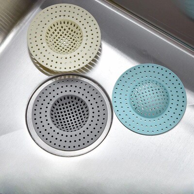 2pcs Plastic Kitchen Sink Filter Strainer Sewer Filtering Ne
