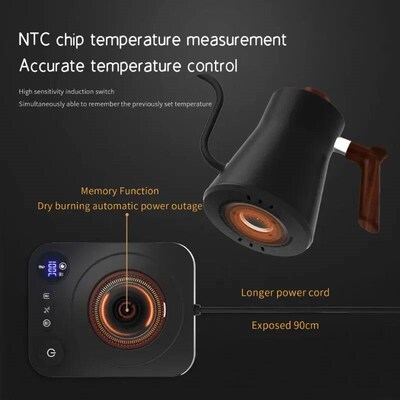 900ML Intelligent Constant Temperature Electric Kettle Hand