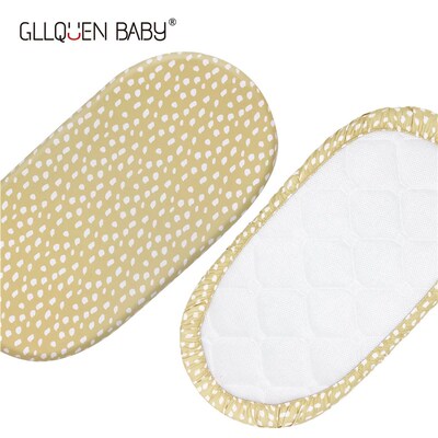 Gllquen Baby Bassinet Sheet 2pack Fitted Cradle Maress Sheet