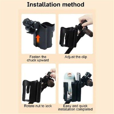 Cup Holder For Stroller 360 Degrees Rotatable Drink Cup