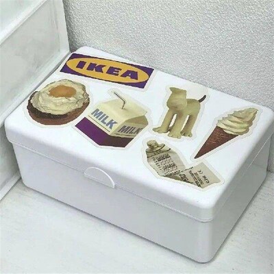 New White Storage Box Dustproof Plastics Photo Collect Box