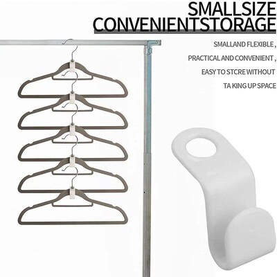 5~50Pcs Mini Clothes Hanger Connector Hook Cascading Plastic