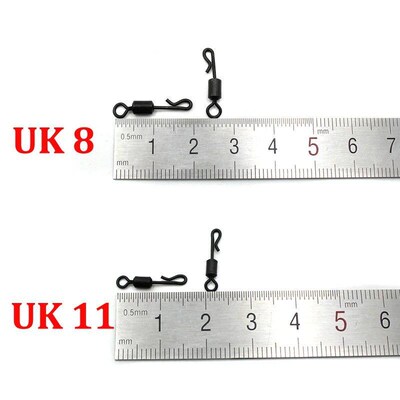 20PCS Carp Fishing Swivels Quick Change Stainless Steel for