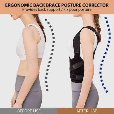 Back Brace and Posture Corrector for Men and Women, Back Str