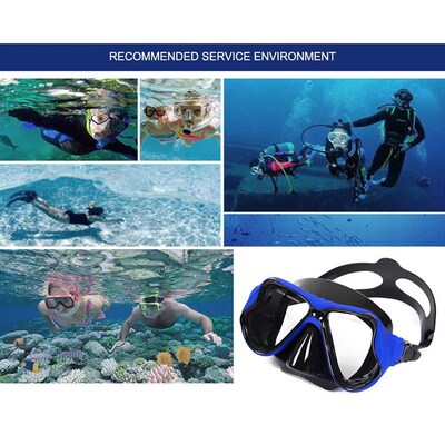 Professional Snorkeling Mask Panoramic Wide View Snorkels Di