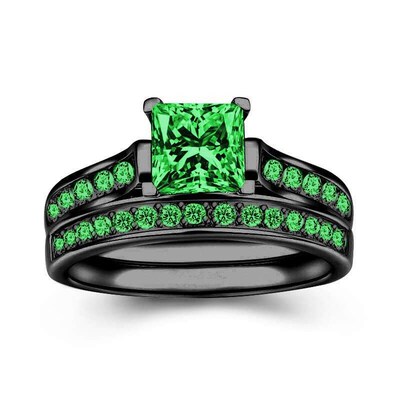 Fashion Black Tungsten Wedding Celtic Dragon Rings For Men I