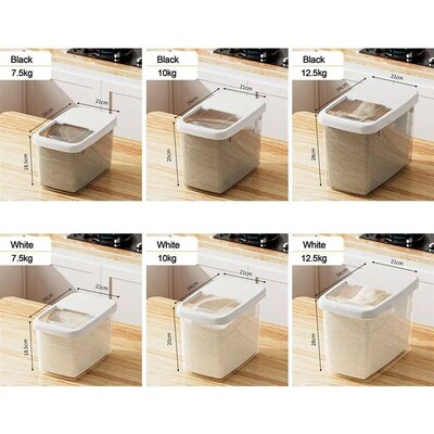 Moisture-proof Rice Bucket Large Capacity Transparent Rice G