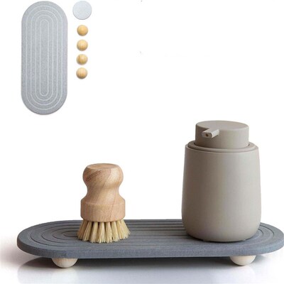 Black Liquid Soap Dispenser Ceramic Cup Hand Sanitizer Shamp