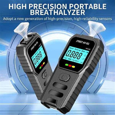 Digital Alcohol Breathalyzer Backlight LCD Display Portable