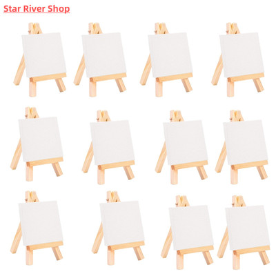 5 Inch DIY Wood Mini Easel Frame Wedding Stander Picture Fra