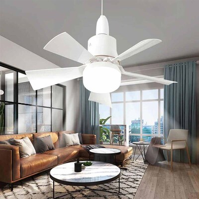 LED Ceiling Fan With Light Remote Control Dimmable 30W E27 B