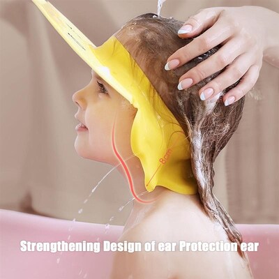 Shower Cap for kids Baby Shower Cap Adjustable Shampoo Bath