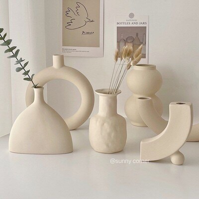 Ins grain embryo ceramic vases, boreal Europe style