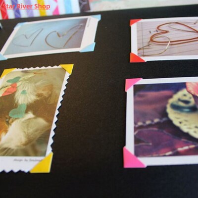 4 set = 408 pcs Colorful Corner Paper Stickers for Pictures
