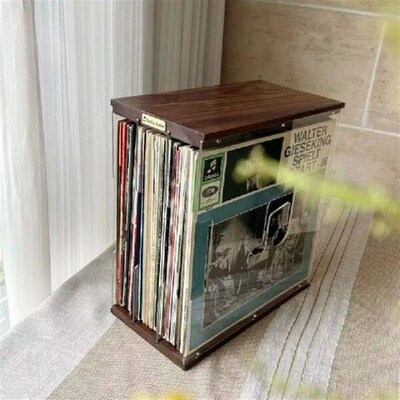 Black Walnut Wood Black Rubber Storage Shelf Table Black