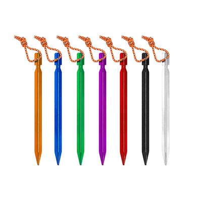 10Pcs/lot 18cm Aluminum Alloy Yard Canopy Tent Pegs Garden S