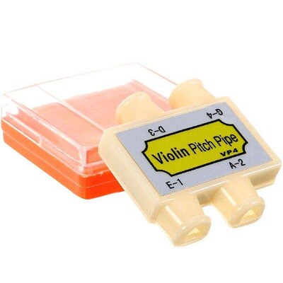 Portable Violin Tuner Pitch Pipe Four-holes Plastic