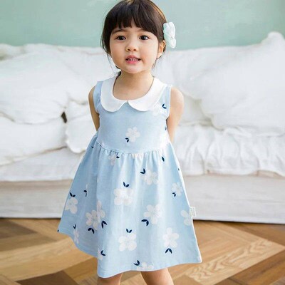 2023 Summer Girl Korean Version Sleeveless Peter Pan Collar