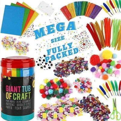 Arts and Crafts Supplies for Kids DIY Crafting School Kinder