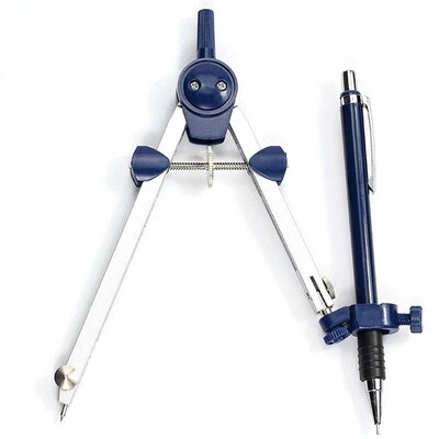9Pc Geometry Set Metal Compass Geometry Precision Tool for S