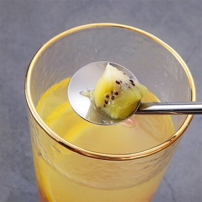 Colorful 304stainless steel Straw set metal stirring spoon